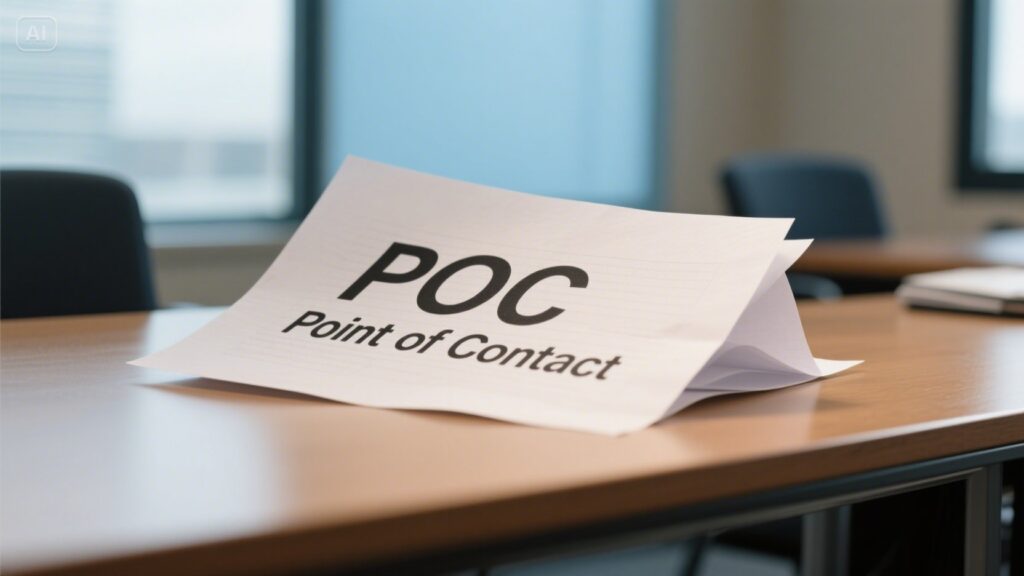 POC Meaning in a Job: Workplace Communication & Efficiency